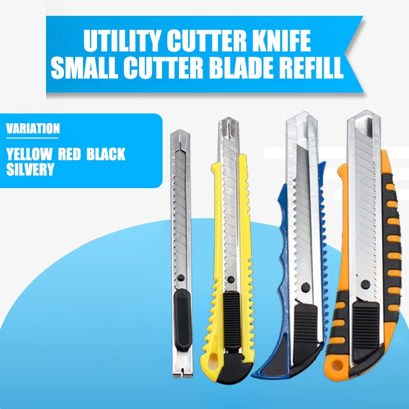 9mm 18mm Utility Cutter Knife Small Cutter Blade Refill Wallpaper Office School Workplace Mata ...