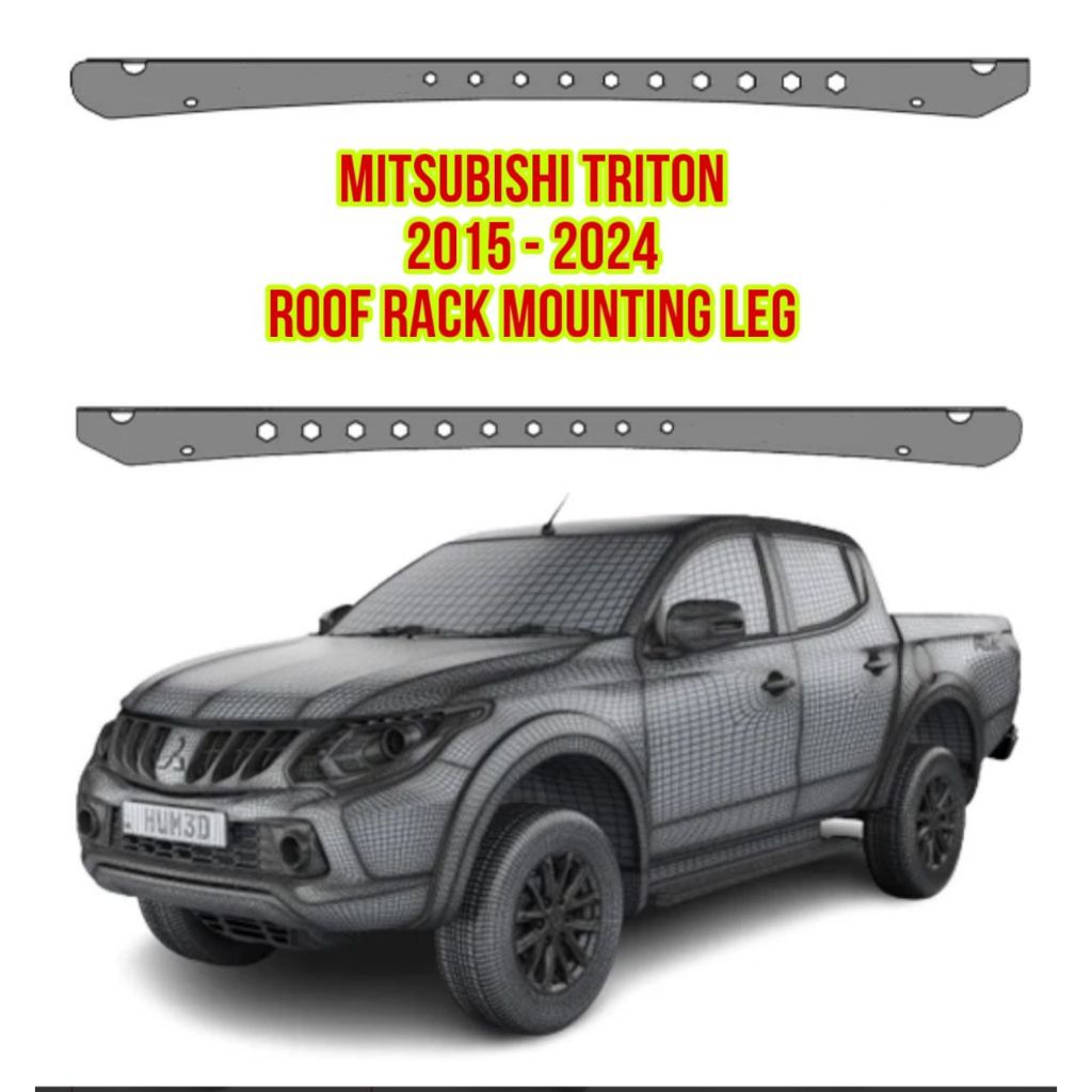 2015 - 2024 Mitsubishi Triton Roof Rack Mounting Leg Athlete Adventure ...