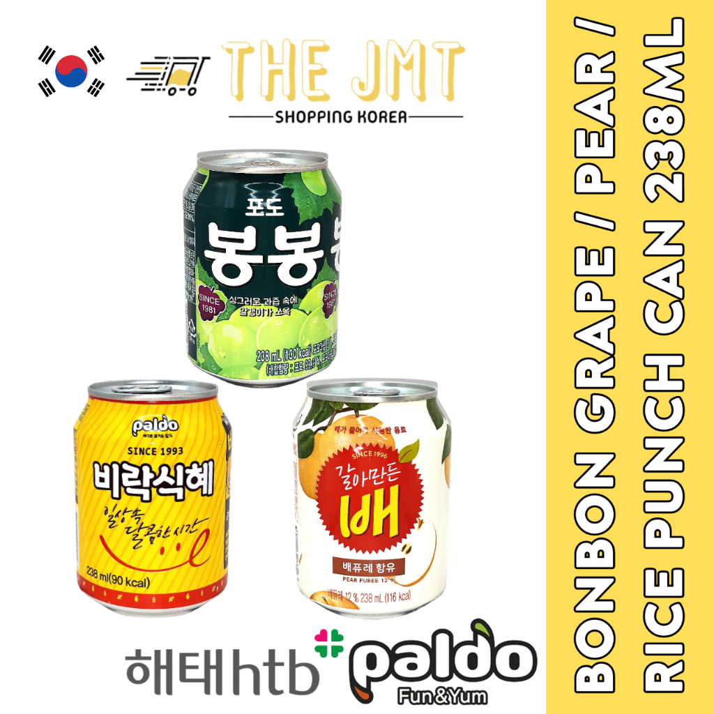 Haitai Bon Bon Grape Juice / Pear Juice (IDH) / Paldo Punch Rice (Sikhye) 238ml | Shopee Malaysia