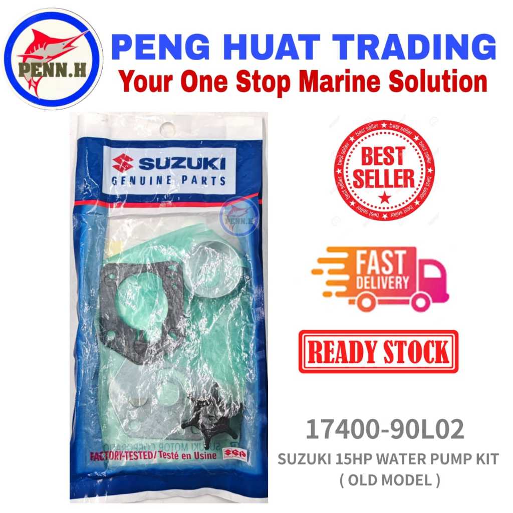 Suzuki 15hp Water Pump Kit - P/N : 17400-90L02 ( Old Model ) | Shopee ...