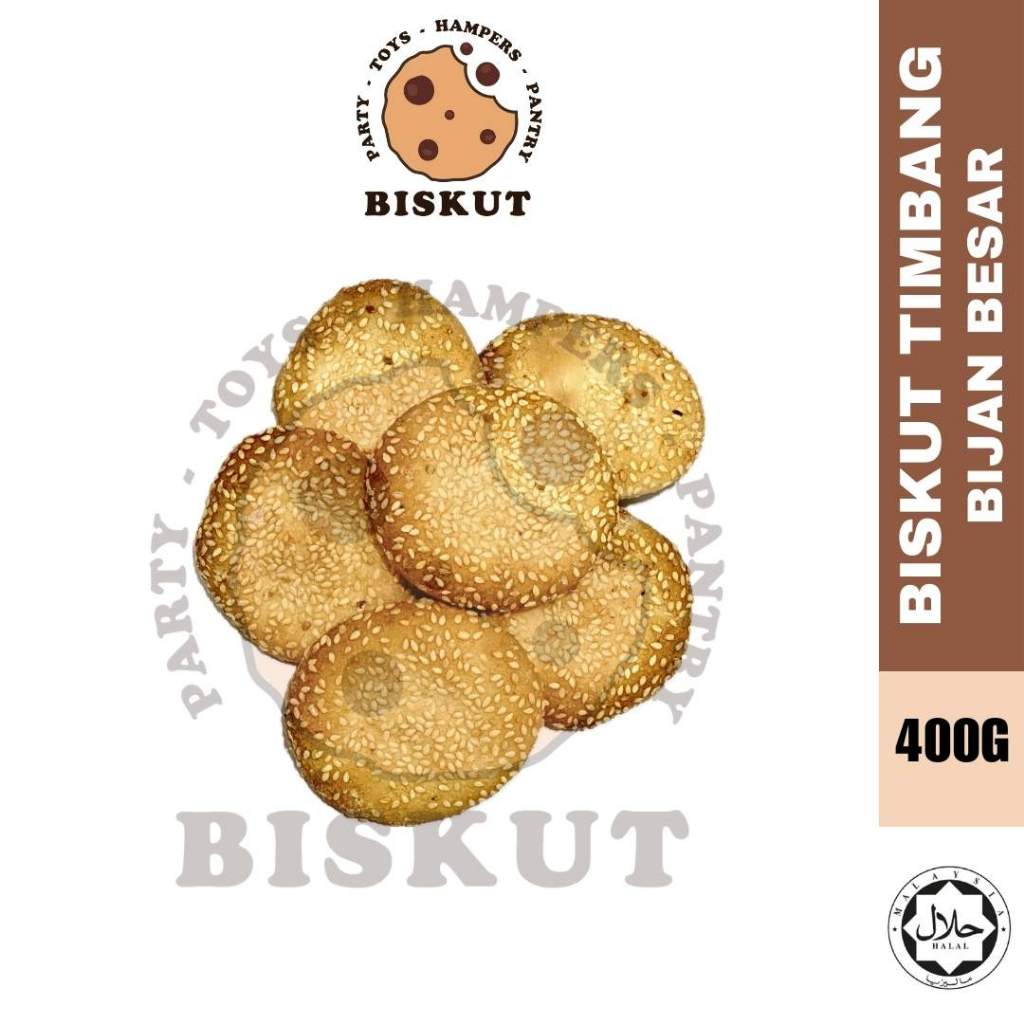 BISKUT TIMBANG 400G/Big &Small Sesame Biskut/Biskut Bijan | Shopee Malaysia