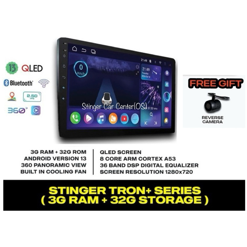🇲🇾3GB RAM 32GB Stinger Tron DSP 8 CORE CAR ANDROID PLAYER FULL HD [9 ...