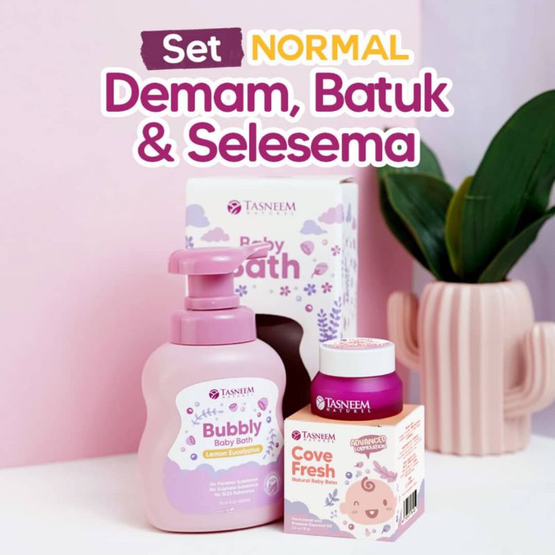 💥Ready stock💥SET NORMAL DEMAM,BATUK DAN SELSEMA Cfrub|baby bath lemon ...
