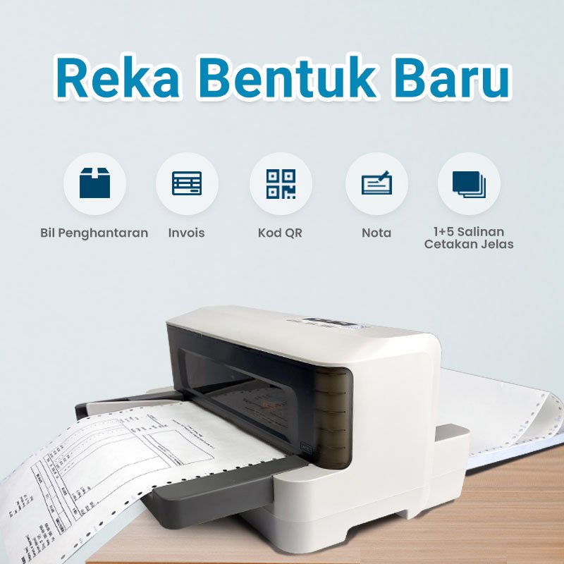 Dot Matrix Printer | Wifi, Bluetooth, USB Printing | 1+5 Copies Carbon ...