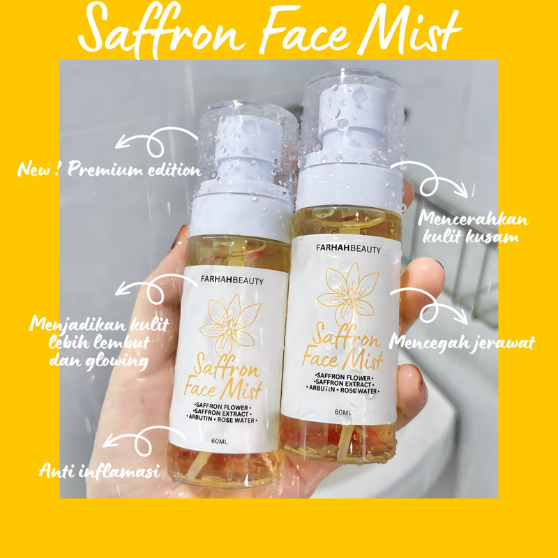 [NEW] SAFFRON FACE MIST PREMIUM WHITENING GLOWING | Shopee Malaysia