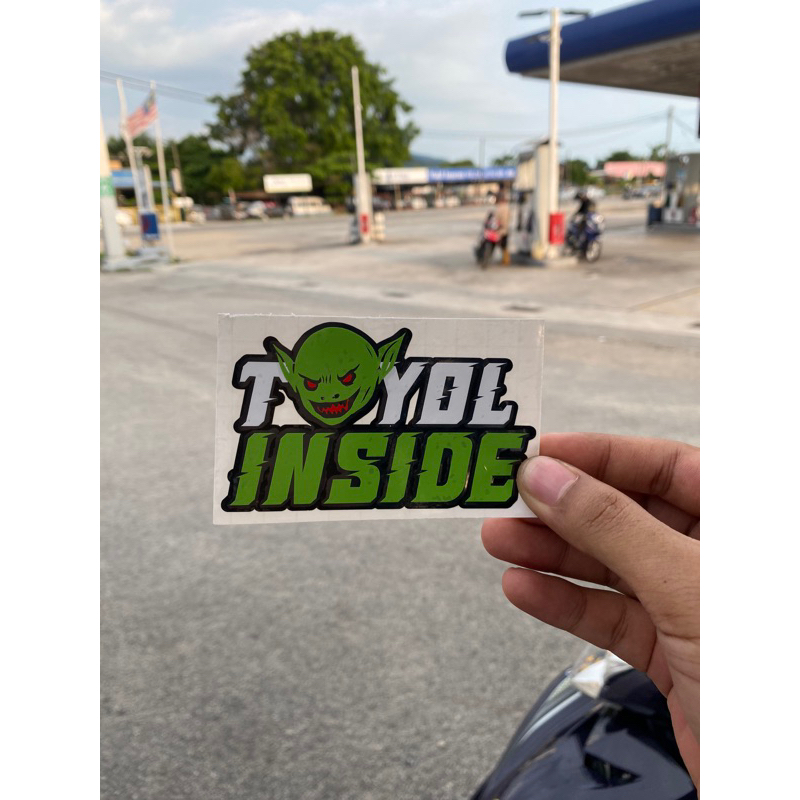 Sticker TOYOL INSIDE | Shopee Malaysia