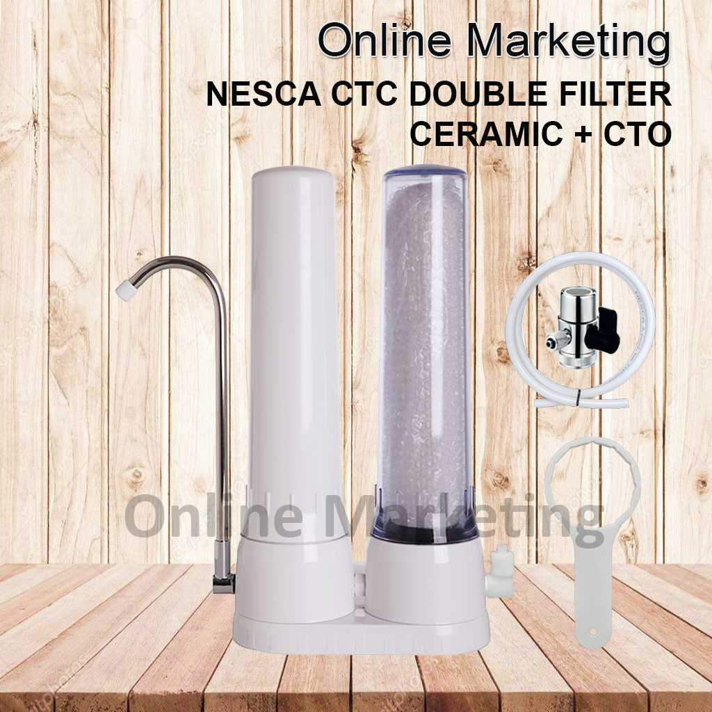 NESCA CTC DOUBLE STAGE DOMESTIC WITH CERAMIC & CARBON FILTER - 2 STAGE ...