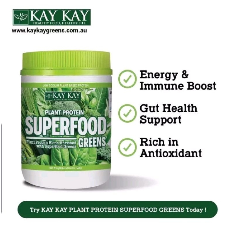 Kay Kay Plant Protein SuperFood Protein 550g | Shopee Malaysia