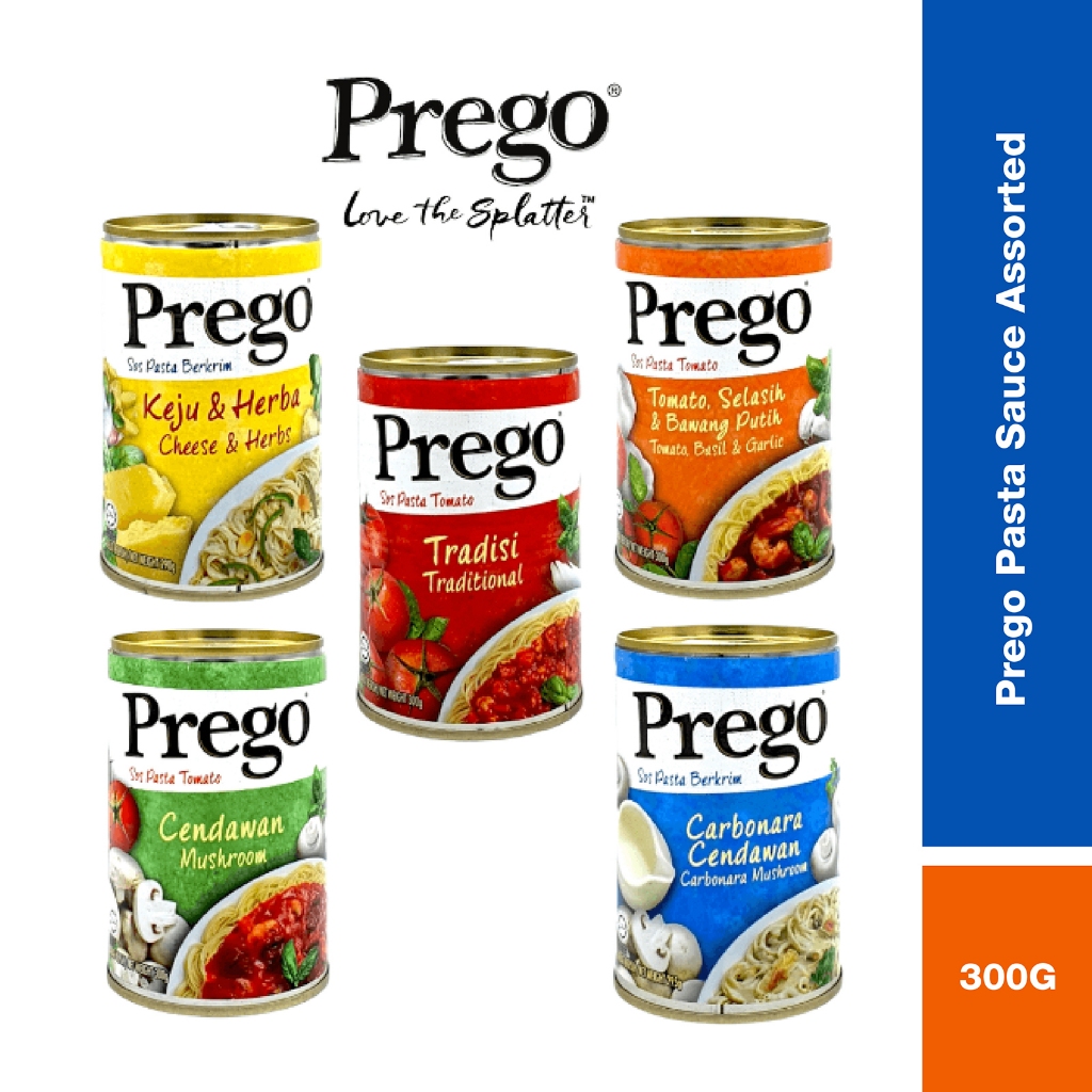 PREGO Spagheti Pasta Sauce 295g - 300g (Assorted) | Shopee Malaysia