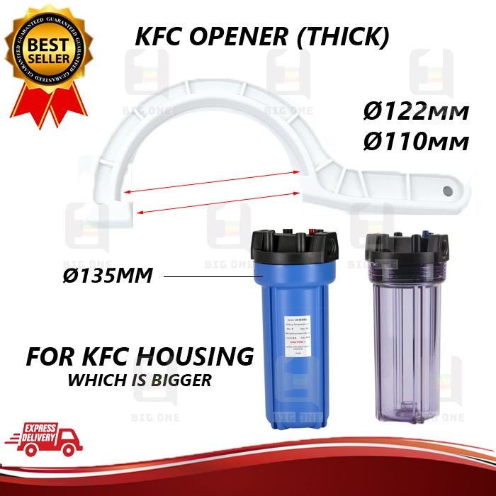 (HALF OPEN) KFC WATER FILTER HOUSING EXTRA THICK OPENER WRENCH HANDLE ...