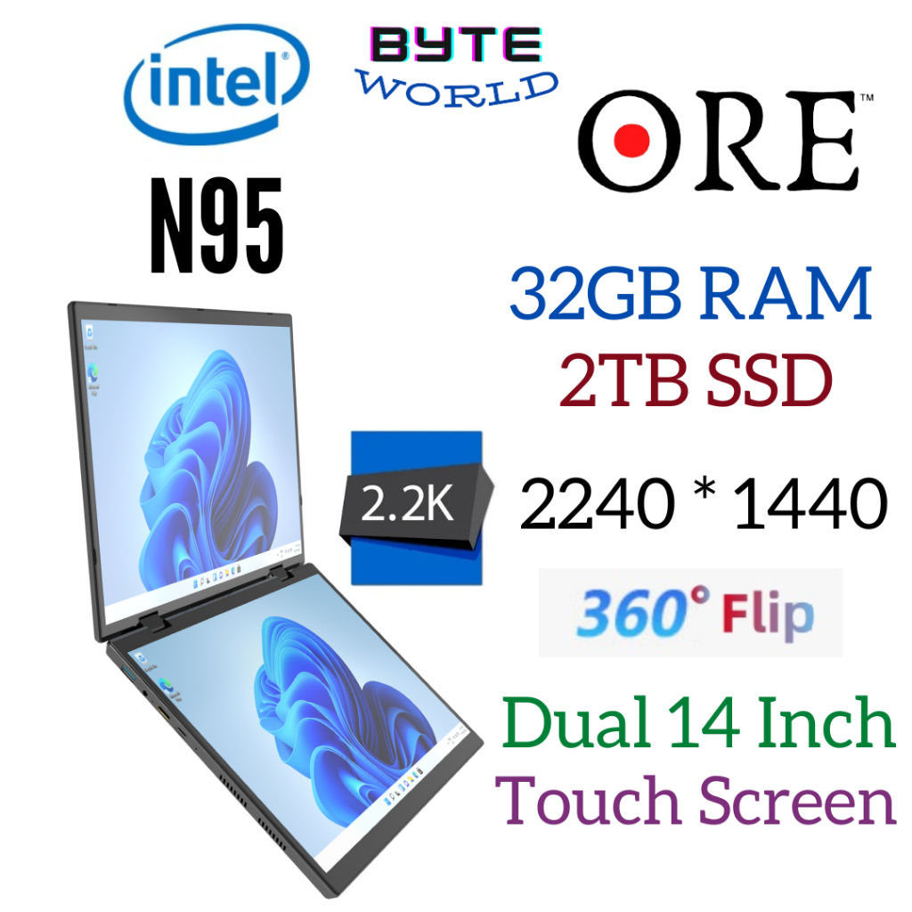 ORE DS9 14 inch Windows Laptop 32GB DDR4 RAM 2TB SSD HDMI WiFi Computer ...