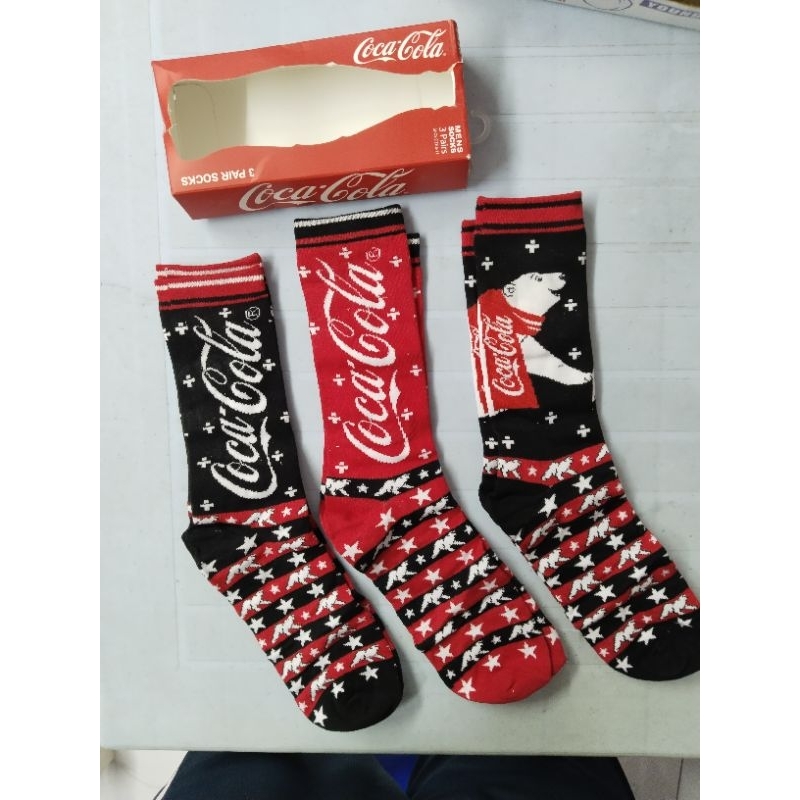 (3 Pairs) Coca Cola Coke Socks Stockings | Shopee Malaysia