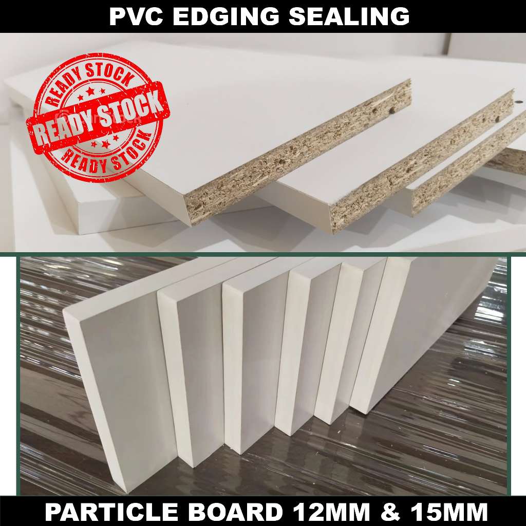 Rasaku Papan Chipboard / Particle Board with 4 Side Edging Sealing 12mm ...