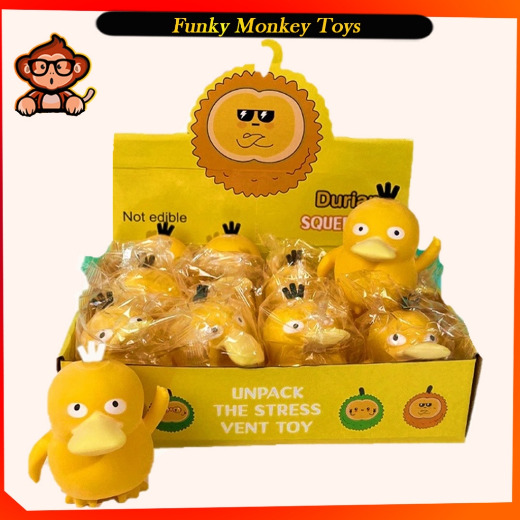 Cute Psyduck / Larva Squishy/ Bubble Duck Toy Anti Stress Squeeze ...