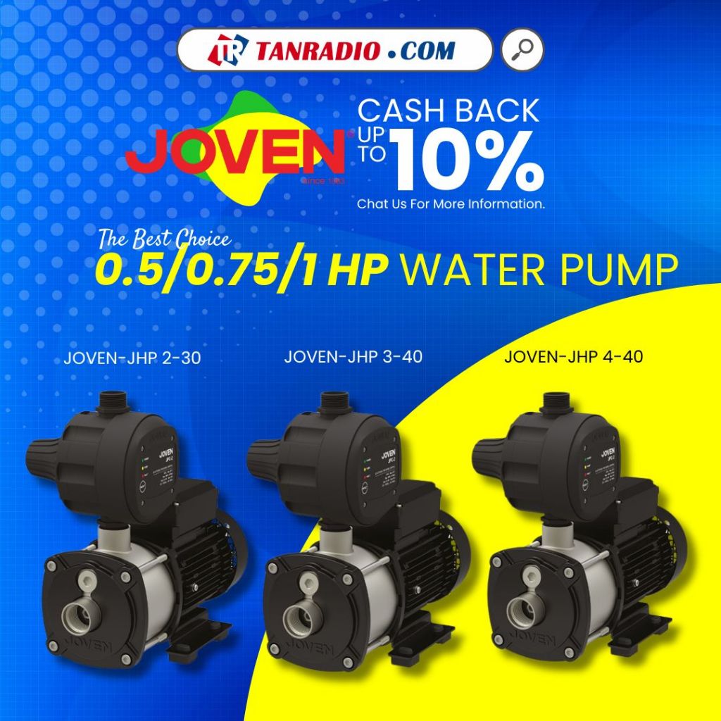 JOVEN 0.5/0.75/1 Hp Automatic Domestic Water Pump JHP/2-30 JHP/3-40/JHP 4-40 Stainless Steel ...