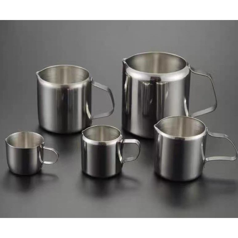 Stainless Steel Milk Jar Barista/Milk Jug For Coffee/Tea Milk Creamer ...