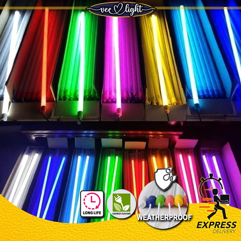 💡 LED T8 Colour Tube Light 18W Lampu Kedai Makan Tomyam Color ...