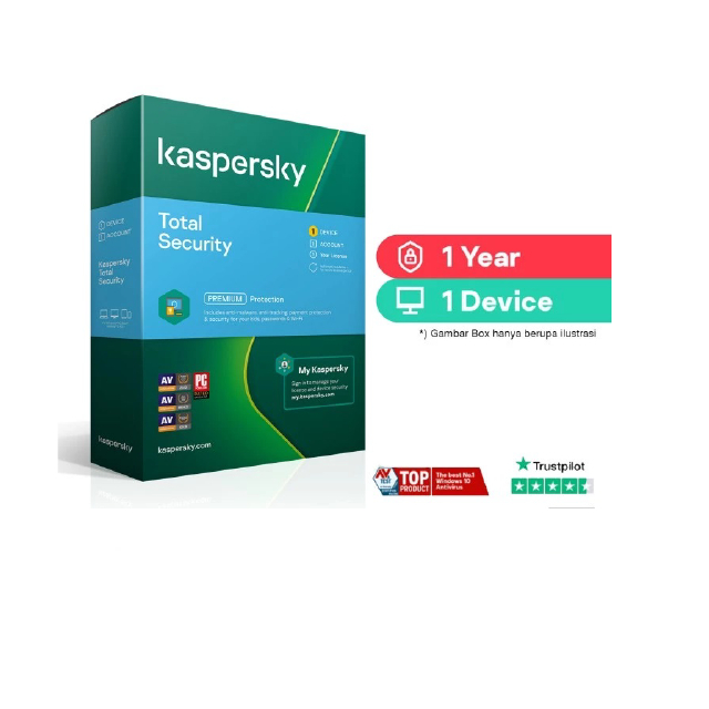 Kaspersky Anti Virus Total Security 1 Device 3 Device PC 1 Year ...
