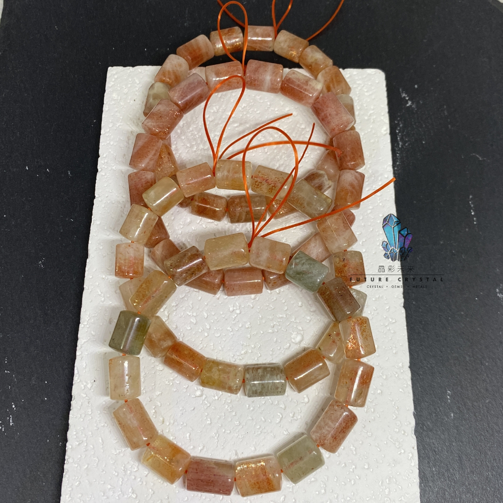 Natural Crystal Arusha Sunstone Lulutong Bracelet 8mm (Random)阿鲁沙桶珠 ...