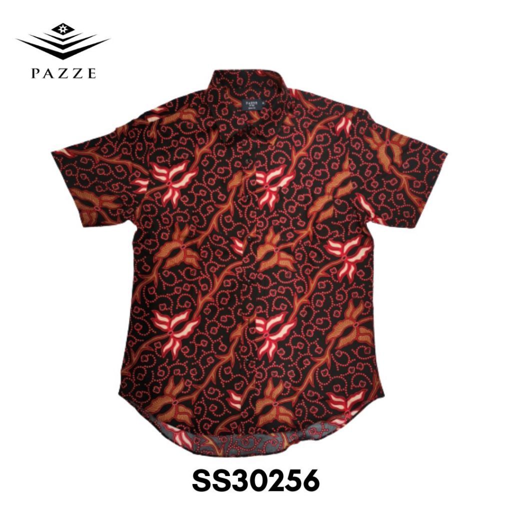 [Exclusive Promo 1/2] Pazze Baju Batik Slim Fit Short Sleeve | Shopee ...