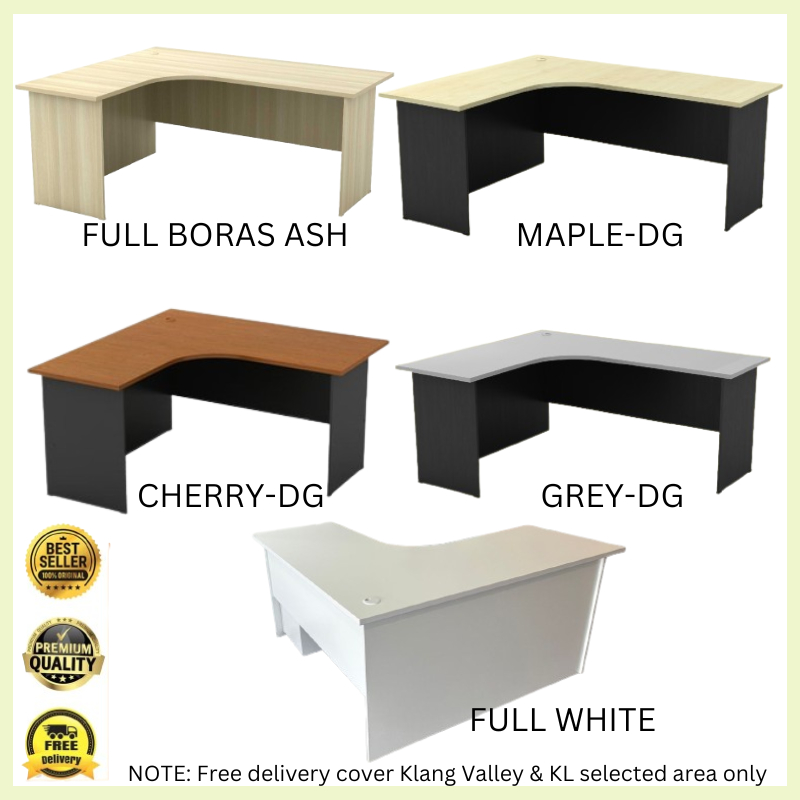 (1800/700 X 1500/600) L Shape Table | Office Table | Study Desk ...