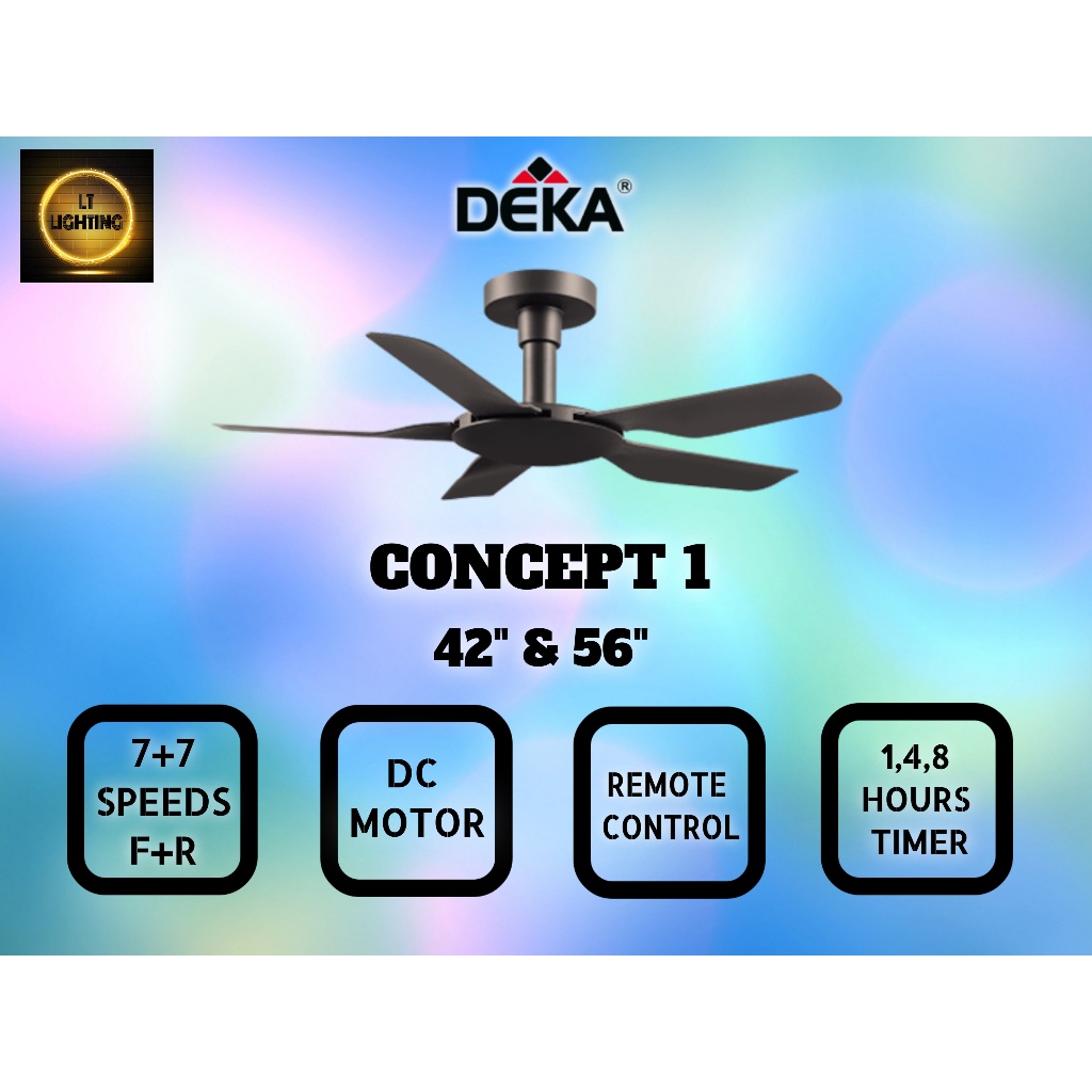 DEKA CONCEPT 1 /42"/56"/SLIM FAN DESIGN/DC MOTOR/MODERN | Shopee Malaysia
