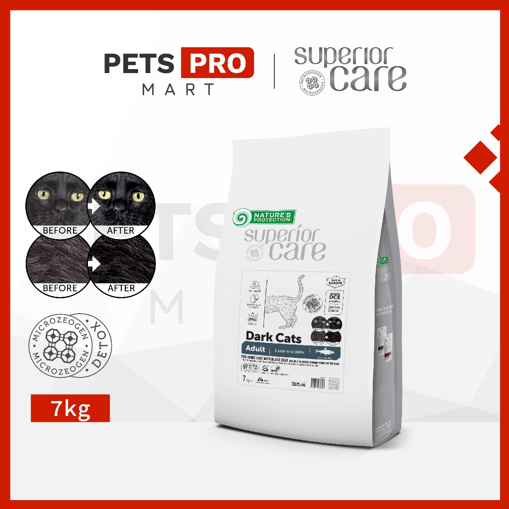 Nature's Protection Superior Care Dark-Colored Cats with Herring 10kg ...
