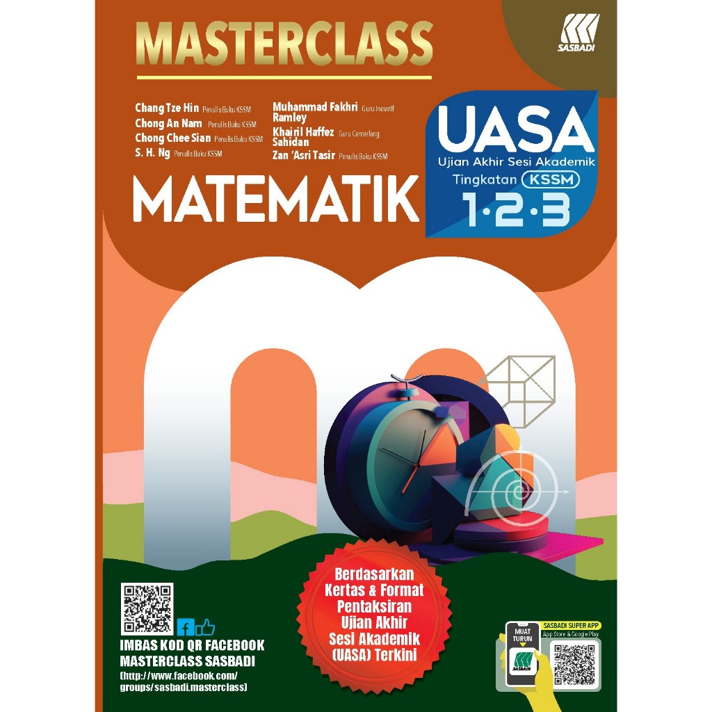 [tny] Sasbadi Masterclass Uasa Kssm 【tingkatan 1 2 3】buku Rujukan