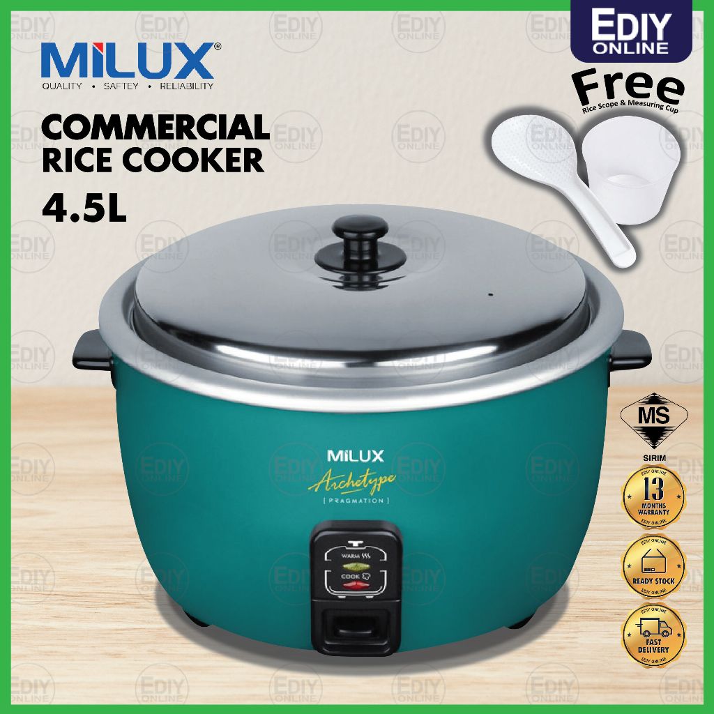 【Film Wrapping】Milux Rice Cooker MRC-545 MRC545 SE (4.5L) Big Capacity ...