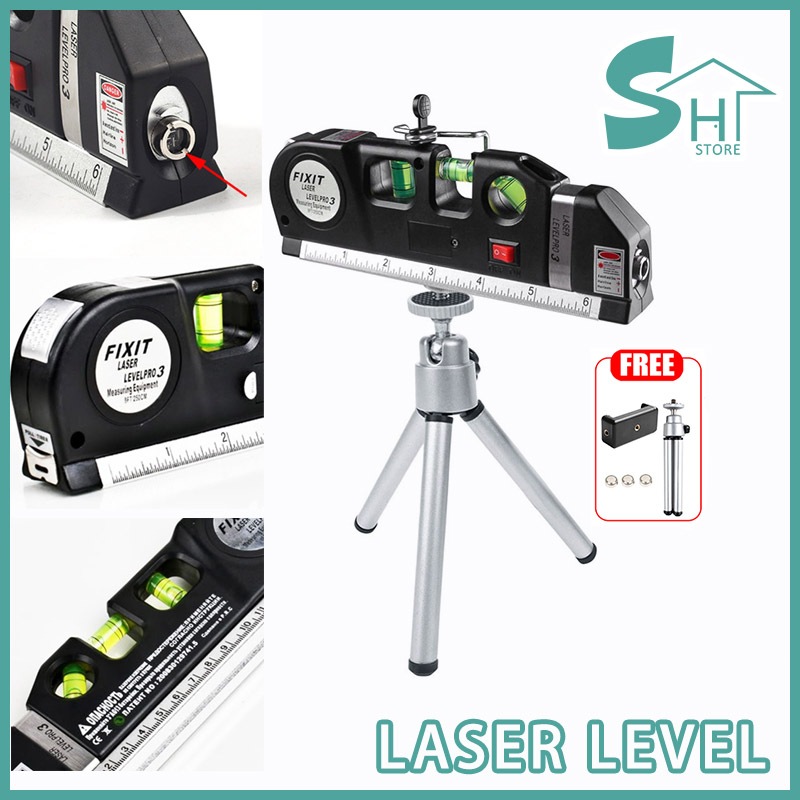 【Free Tripod Set】Multi-function High-precision Level Gauge with Steel ...