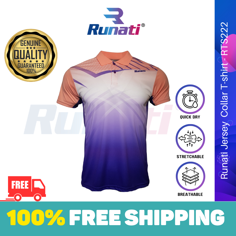 Runati Men Collar Sports Dry Fit Short Sleeves Shirts Quick Dry ...