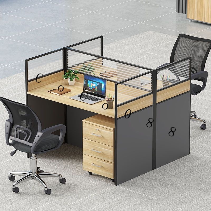 👉 Office desk combination workstation staff position computer desk ...