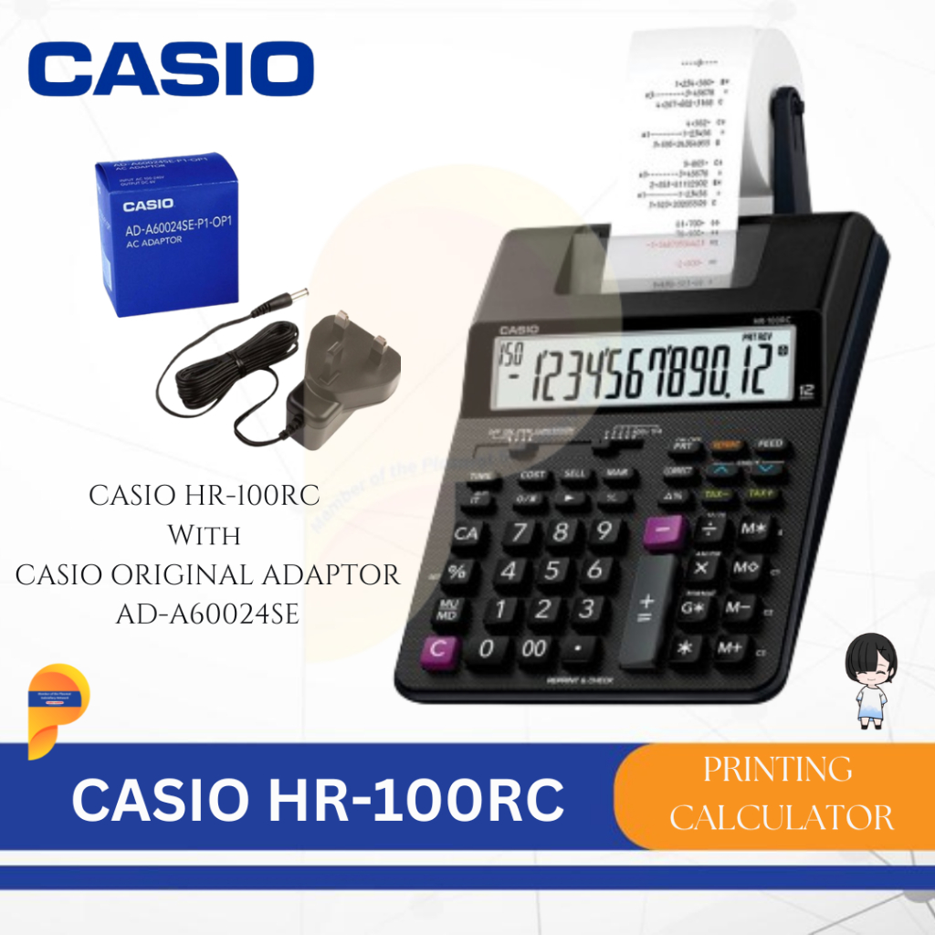 Casio Printing Calculator HR-100RC | Shopee Malaysia