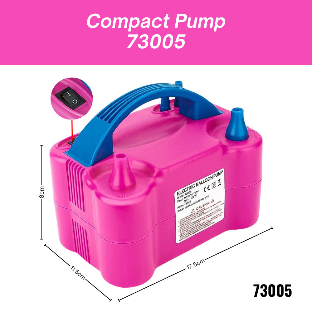 73005 Electric Balloon Pump Nozzle Portable Inflator High Speed Air ...