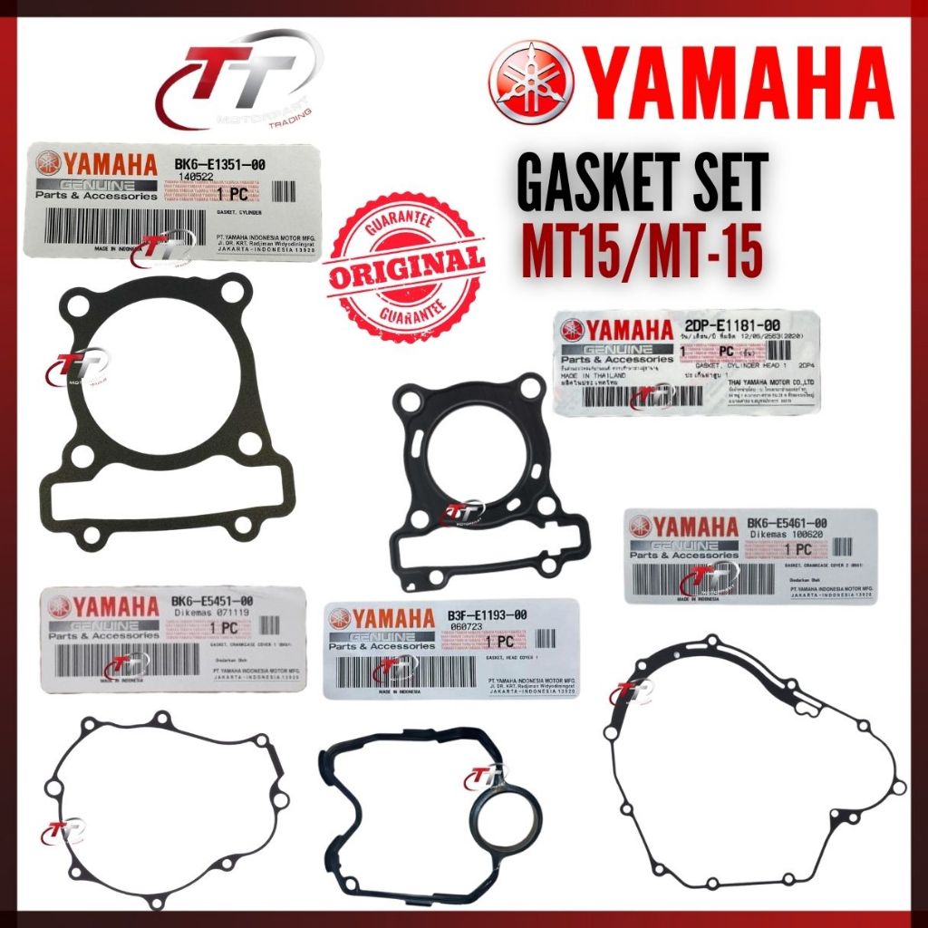 MT-15 MT15 Gasket Block Blok Head Cylinder Clutch Gasket Magnet Head ...