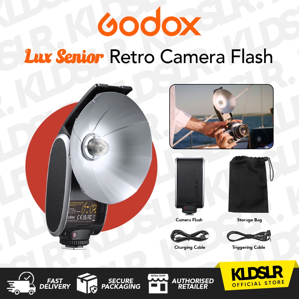 Godox Lux Senior Retro Camera Flash / Godox Lux Cadet Retro Camera ...