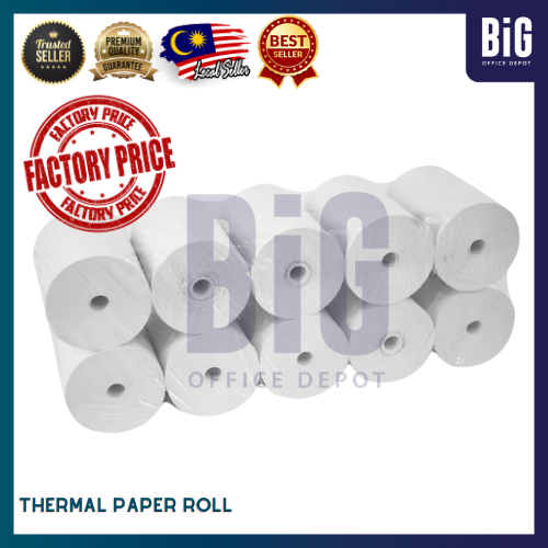 【READY STOCK | 10PCS/PKT】THERMAL PAPER ROLL RECEIPT | CASHIER RECEIPT ...