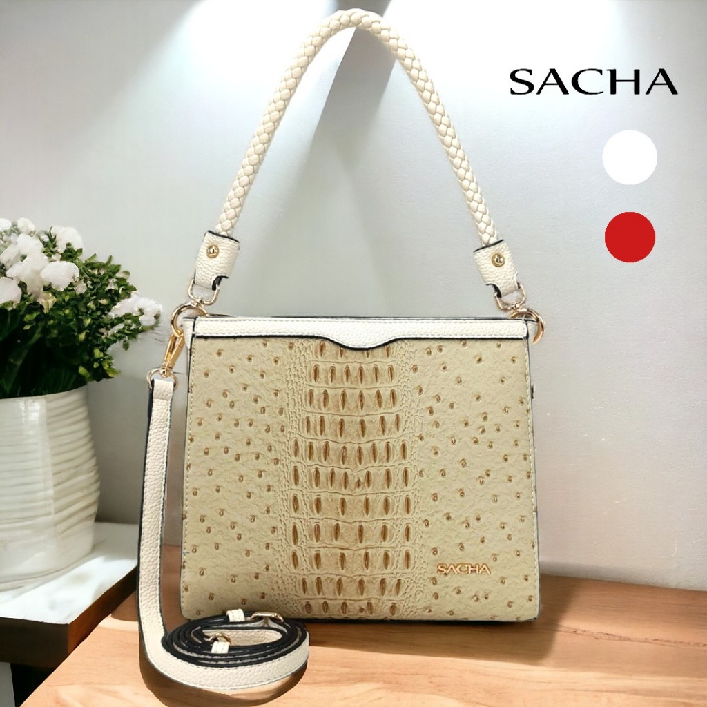 SACHA WOMEN SHOULDER BAG / SLING BAG (2 Ways striped) | Shopee Malaysia