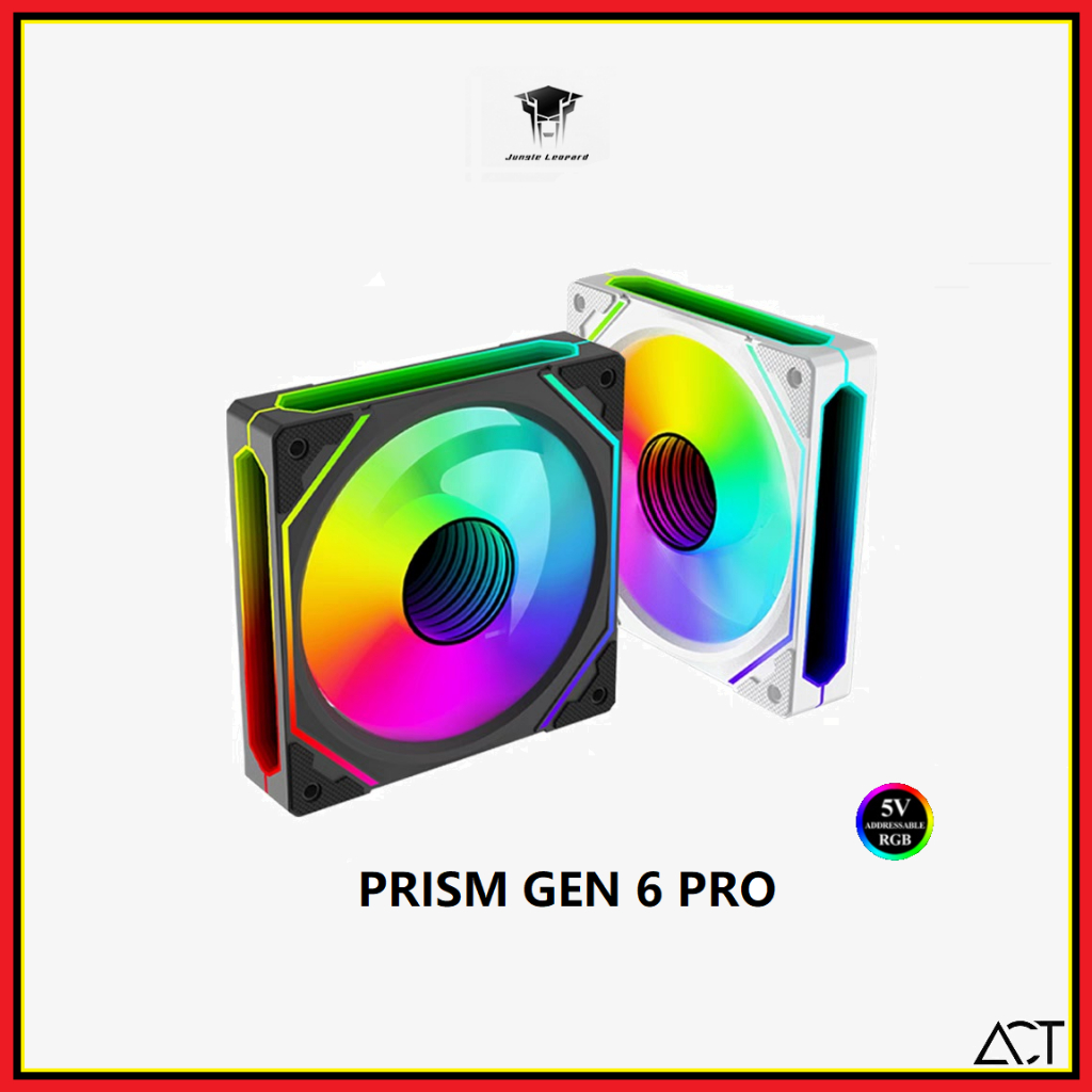 Jungle Leopard Prism GEN6 PRO Black / White 5V ARGB 3Pin PWM 12CM ...