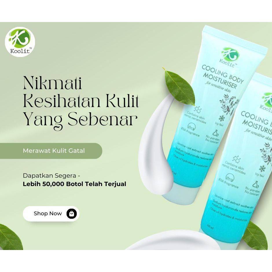 [[ORIGINAL HQ] KOOLIT COOLING BODY MOISTURISER (NEW PACKAGING)100ML ...