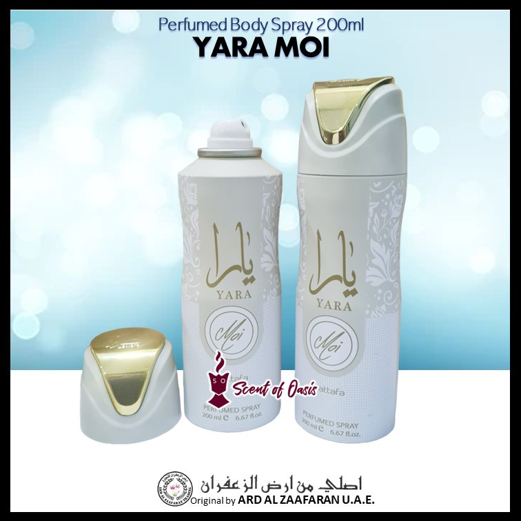 PERFUMED BODY SPRAY 200ml YARA MOI Deodorant Perfumed Body Spray by LATTAFA U.A.E. ORIGINAL ...