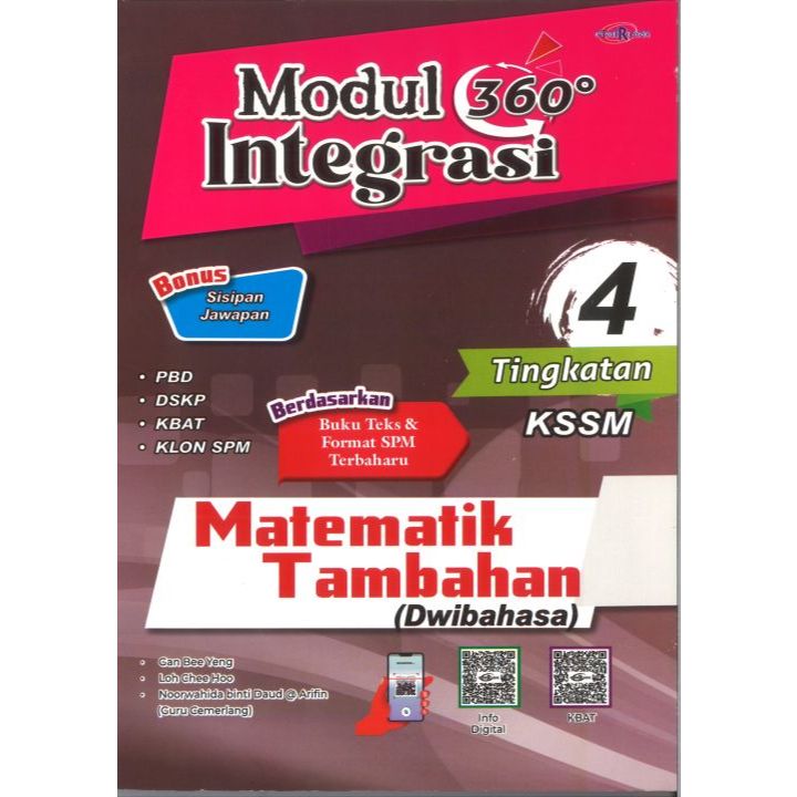 MODUL 360 INTEGRASI MATEMATIK TAMBAHAN KSSM TINGKATAN 4 & 5 (DWIBAHASA ...