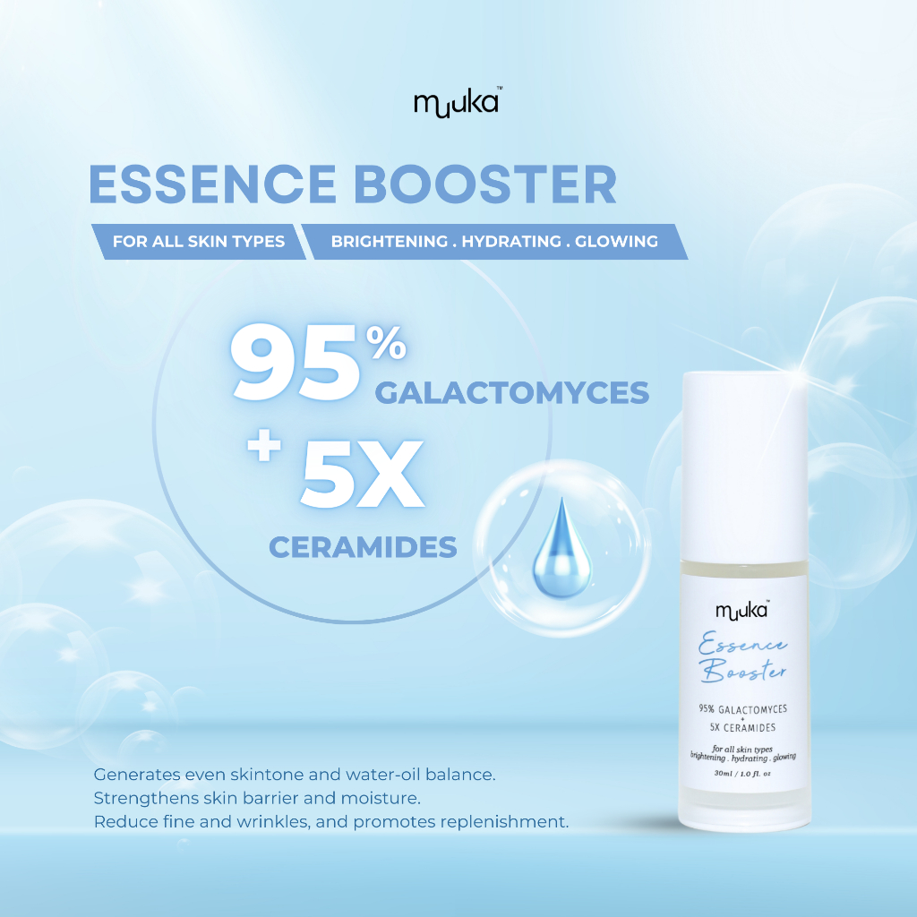 MUUKA Treatment Essence Booster 95% Galactomyces | 1% 5x Ceramides 30ML ...
