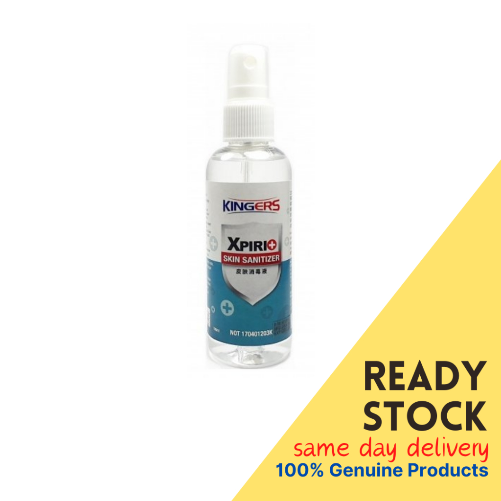 Kingers Xpirit Skin Sanitizer Spray/Hand Gel (100ml) | Shopee Malaysia