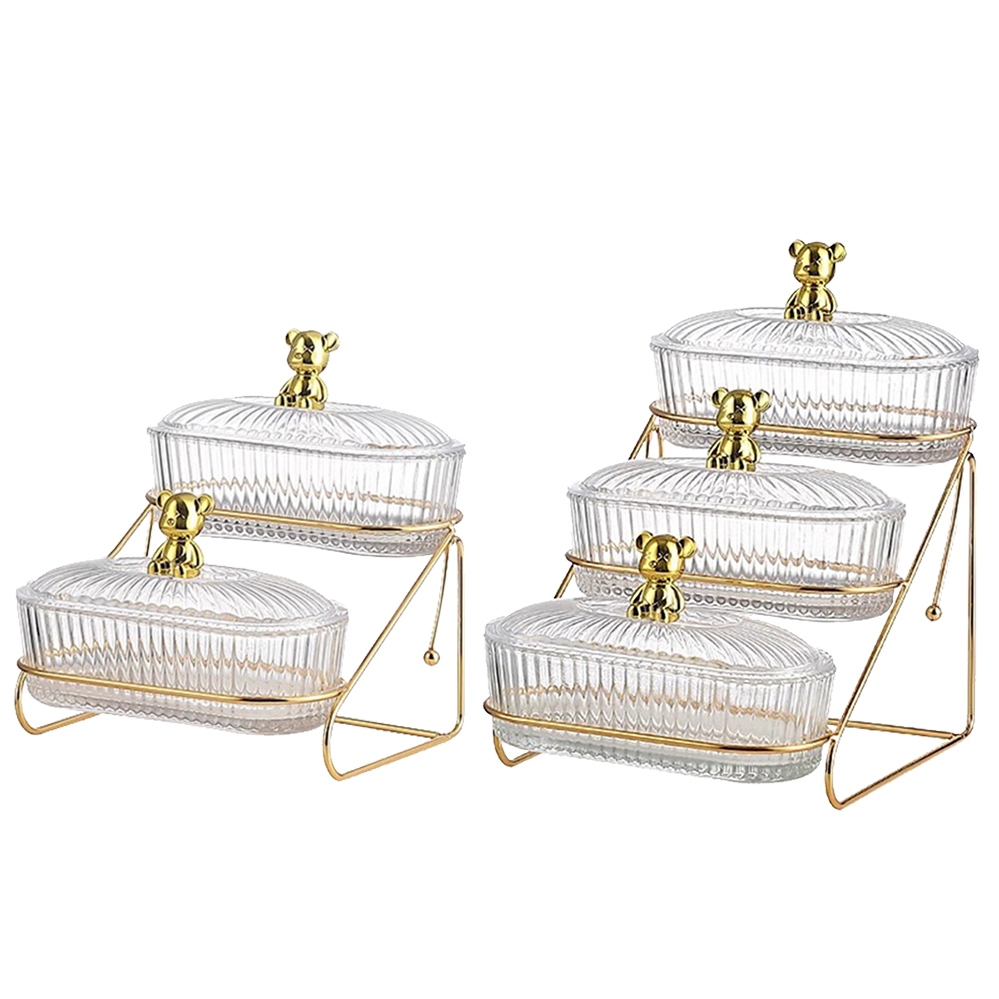 2/3 Tier Dessert Display Rack Fruit Tray Cupcake Cake Stand Tea Plate ...