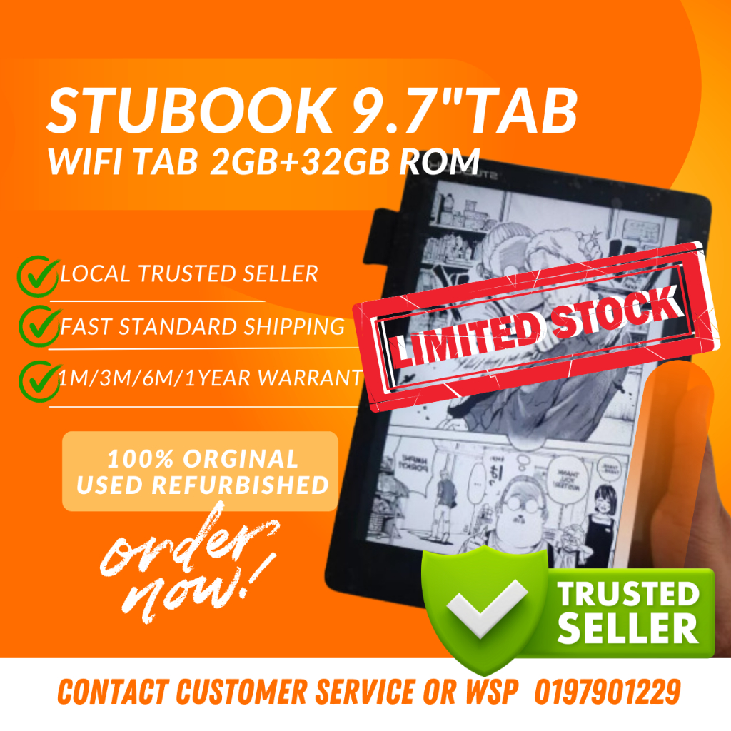 【For Kids Use】STUBOOK 2GB +32GB ROM Wifi Tab Refurbished cheaper kid ...