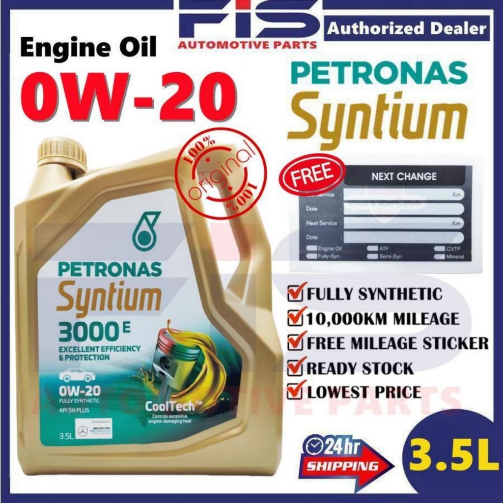 FIS Petronas Engine Oil Syntium 3000 0W20 Fully Synthetic 3.5Liter Myvi ...