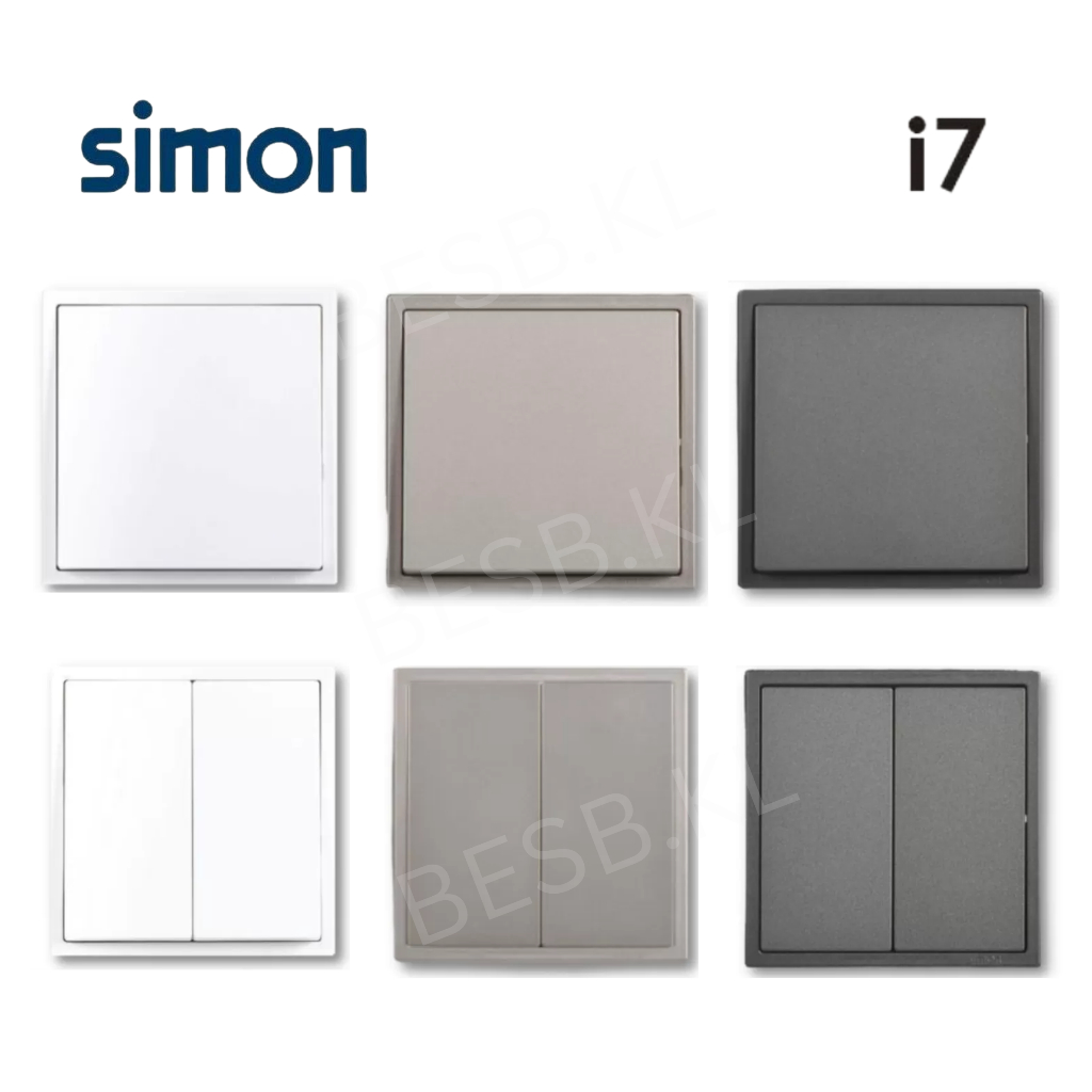 Simon I7 Switch 701011F 701021F 16A 1/2 Gang Auto Gate Push Button ...