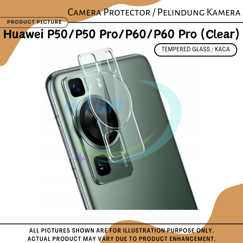 [Kaca] HFE Huawei P50/P50 Pro/P60/P60 Pro Clear Pelindung Kamera Camera Protector Tempered Glass ...