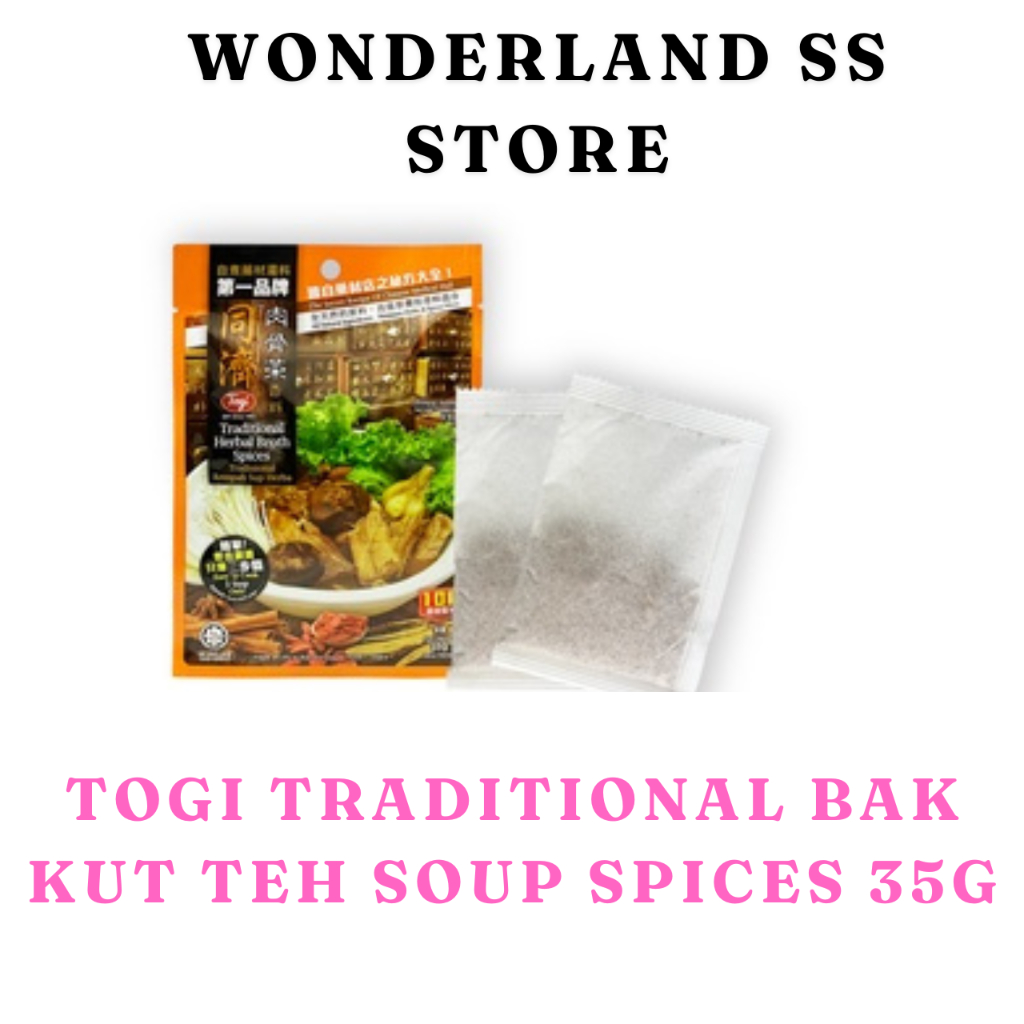 [HALAL] Togi Traditional Bak Kut Teh Soup Spices 35g. 100% Premium ...